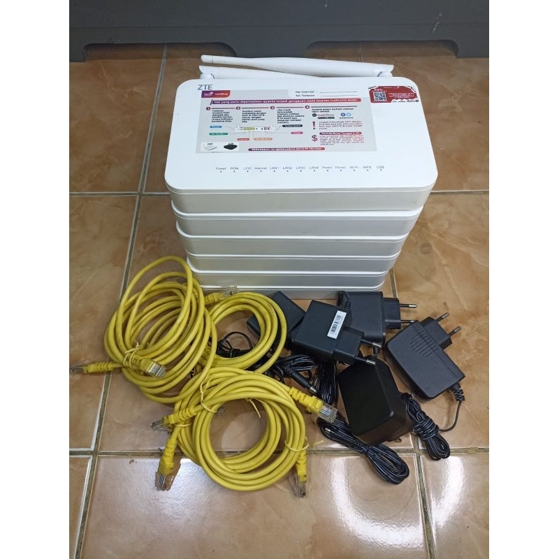 Jual ZTE ONT F609 V3 Port Biru + Adaptor | Shopee Indonesia