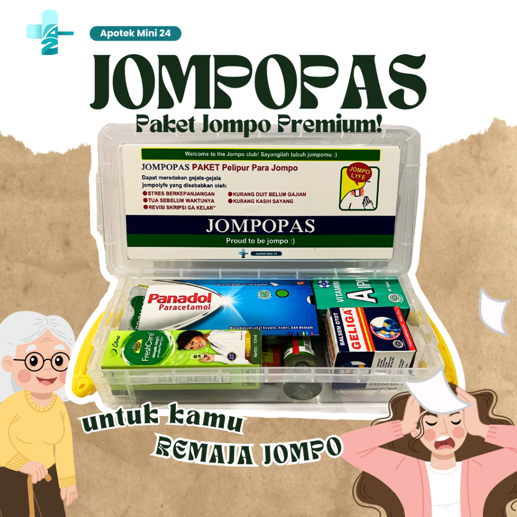 Jual (READY STOCK) JOMPOPAS Kado Unik Jompo Kit by Apotek Mini 24 ...