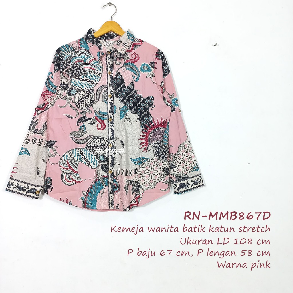 Jual Kemeja batik wanita katun stretch modis lucu keren part I | Shopee ...
