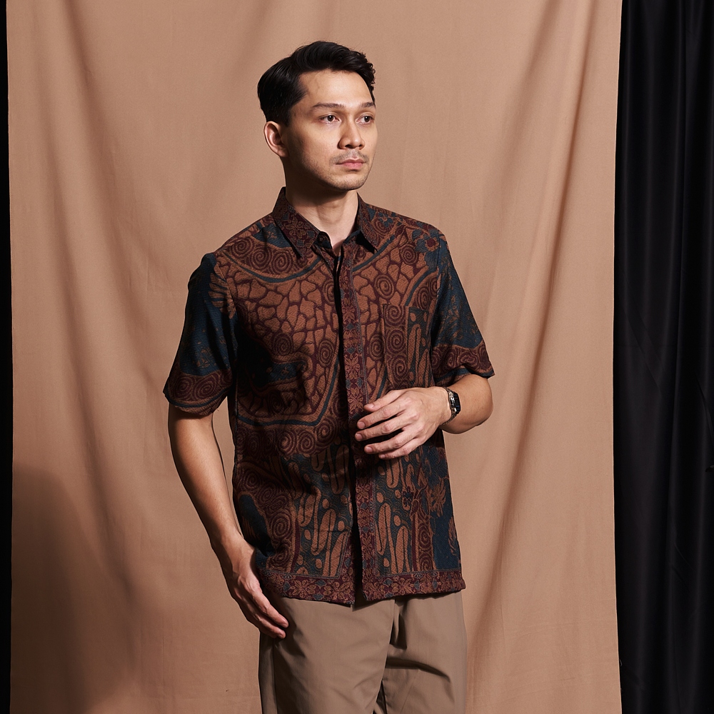 Jual NONA RARA - Fierce Short Sleeve M0233 TBH - Kemeja batik pria ...