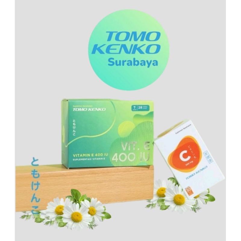 Jual Paket Combo Tomo Kenko Vitamin C 500 mg 1 Box + Vitamin E 400 UI 1 ...
