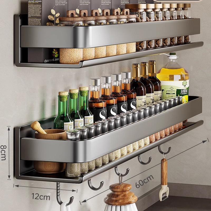 Jual Rak Bumbu Dapur Dinding Kitchen Rack Tempat Pisau Rak Gantung Rak ...