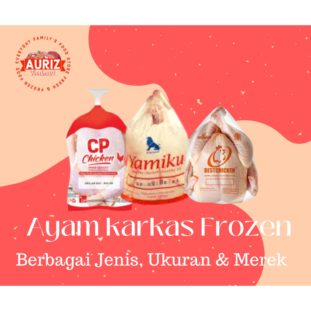 Jual MURAH PROMO AYAM BROILER FROZEN Ukuran (03 -1 kg) Berbagai Merek ...