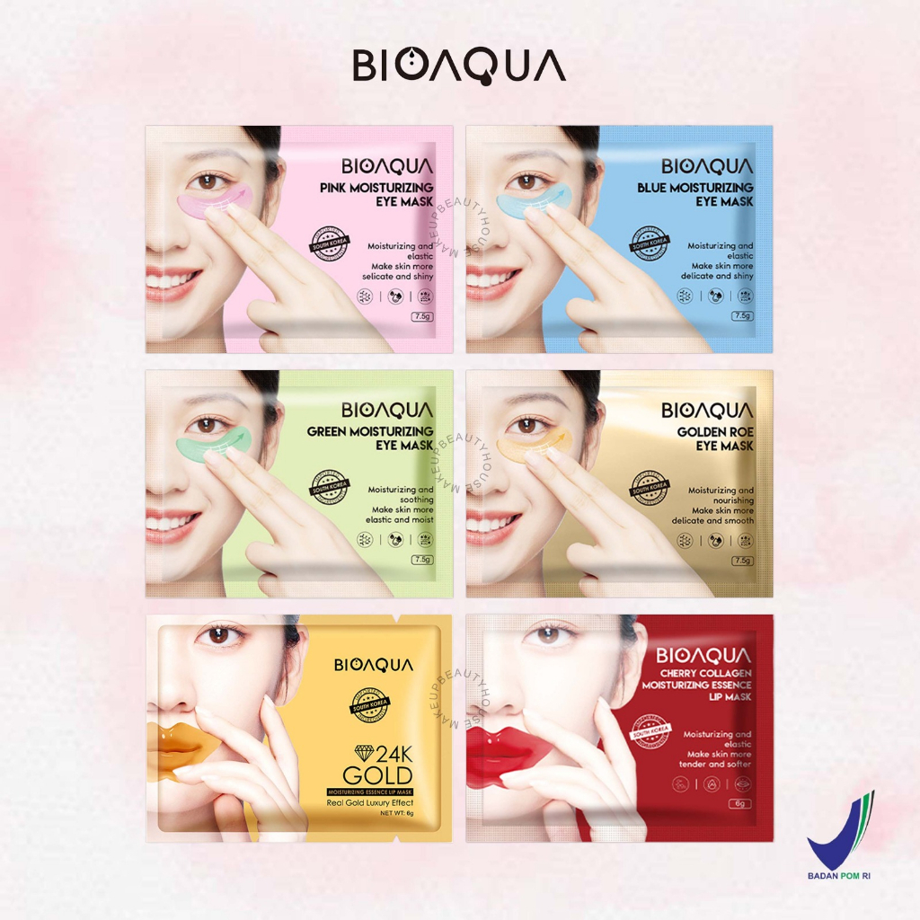 Jual BIOAQUA Moisturizing Eye Mask dan Lip Mask | Shopee Indonesia