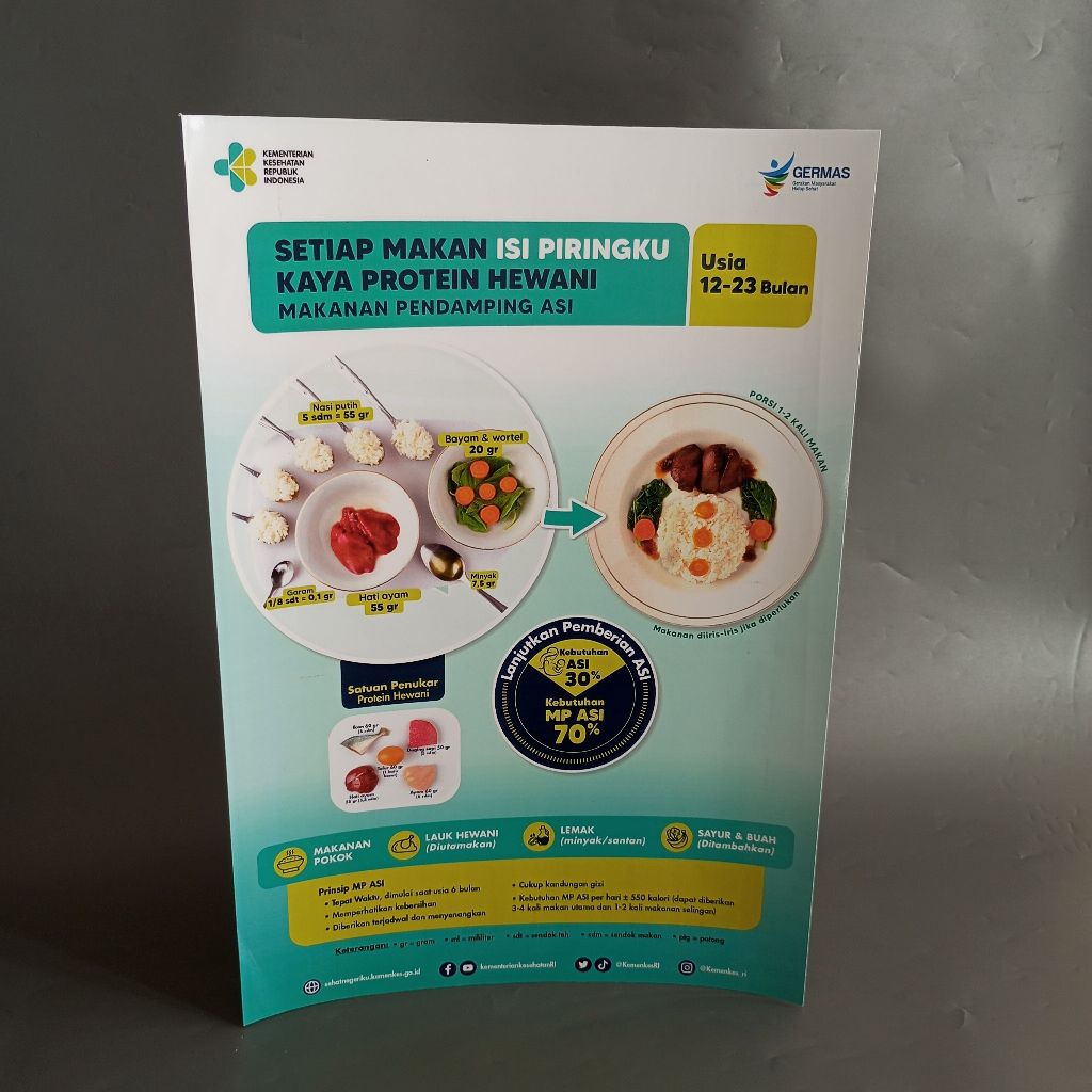 Jual Poster Isi Piringku/ MPASI/ Makanan Pendamping ASI/ Edukasi ...