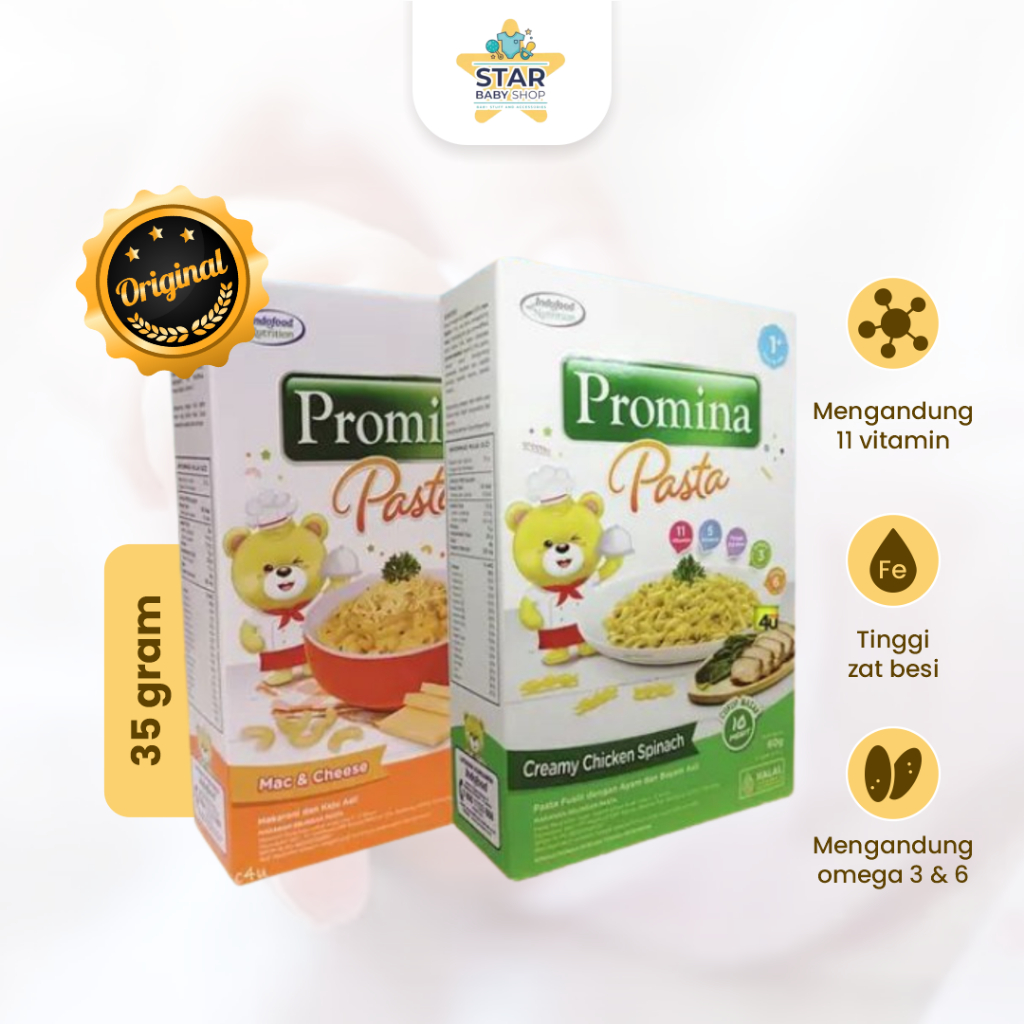 Jual Promina Pasta 12+ Mac n Cheese & Creamy Chicken Spinach Kemasan ...