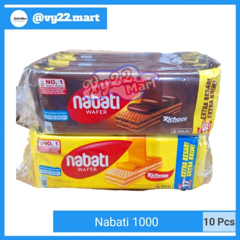 Jual Wafer Nabati 1000 Coklat dan Keju | Shopee Indonesia
