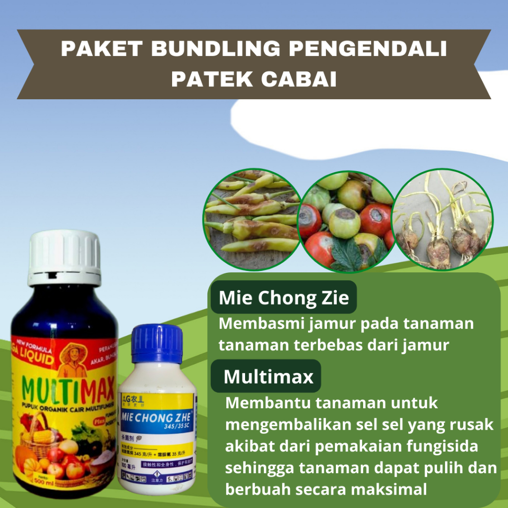 Jual Paket Bundling Mie Chong Zie Dan Multimax Pengendali Patek Cabai ...