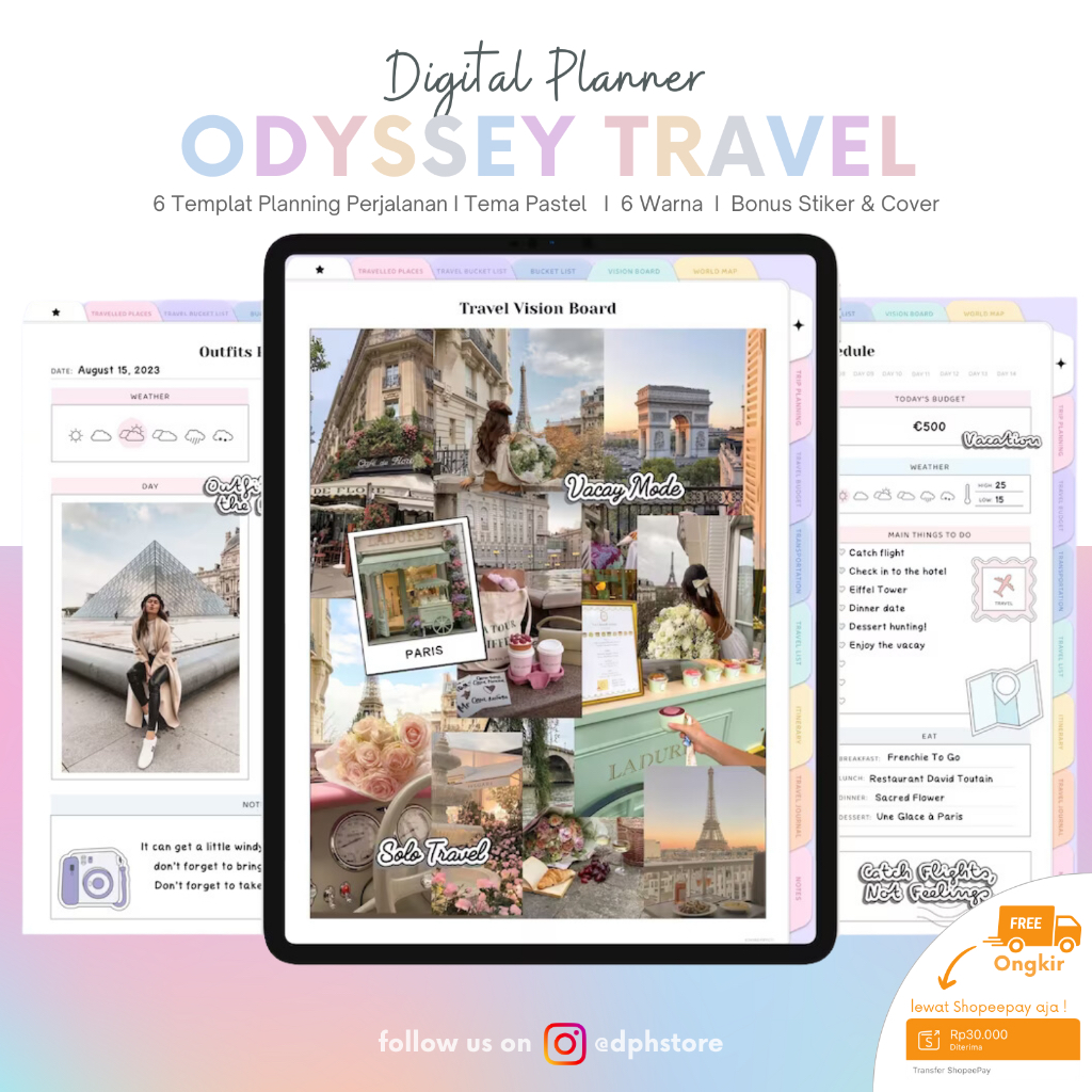 Jual ODYSSEY DIGITAL TRAVEL PLANNER HYPERLINK untuk iPad/Tablet ...