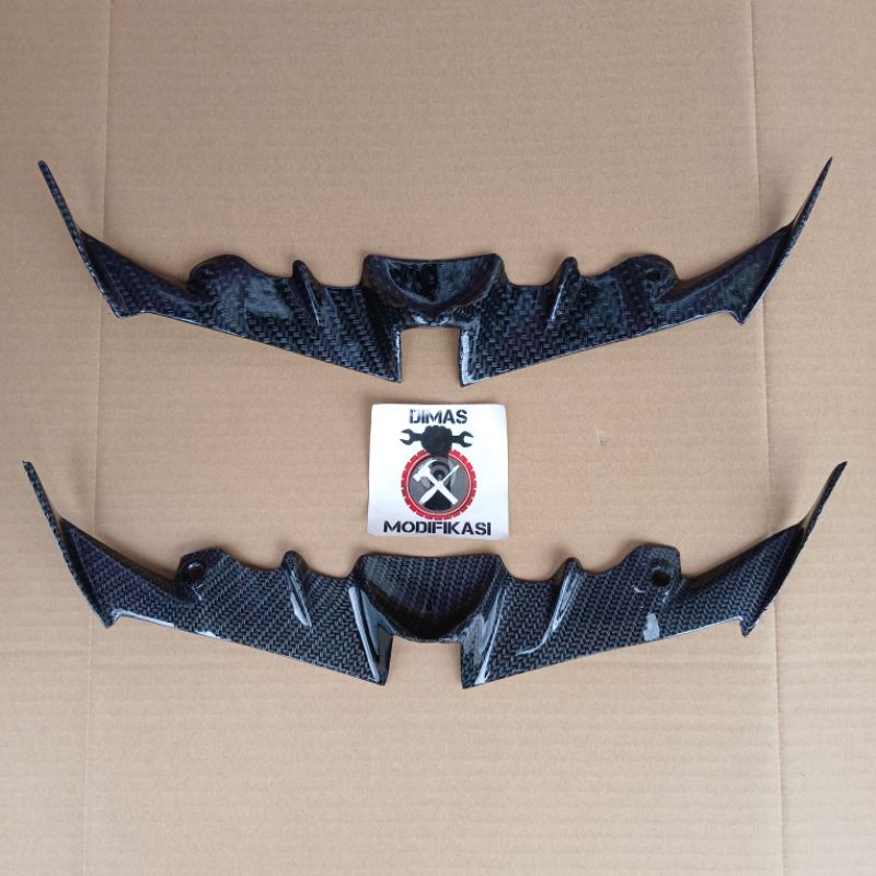 Jual Winglet Aerox Connected Carbon Premium Quality Model H2R Winglet ...