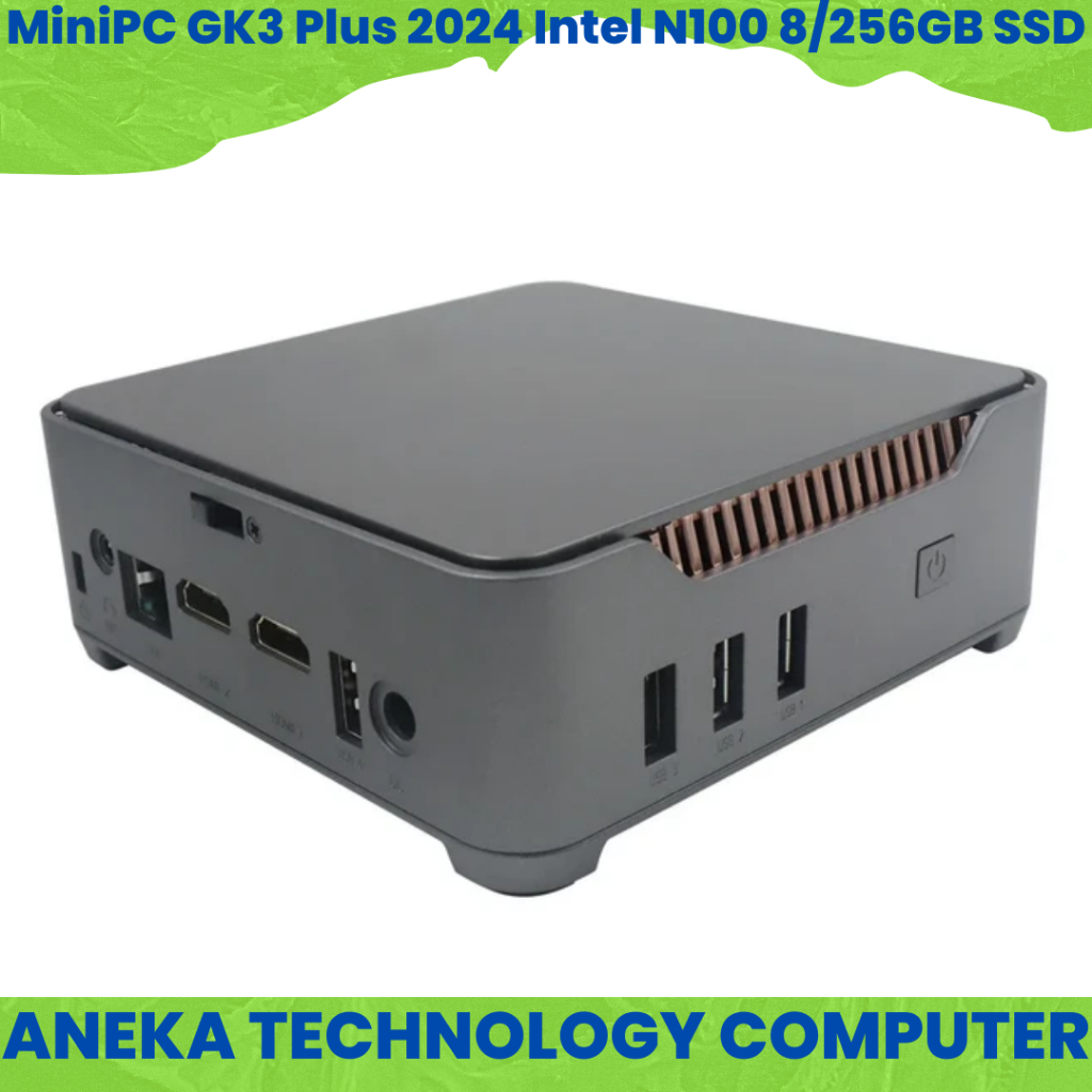 Jual MiniPC GK3 Plus 2024 Intel N100 8/256GB SSD HDMI VGA Windows 11 ...