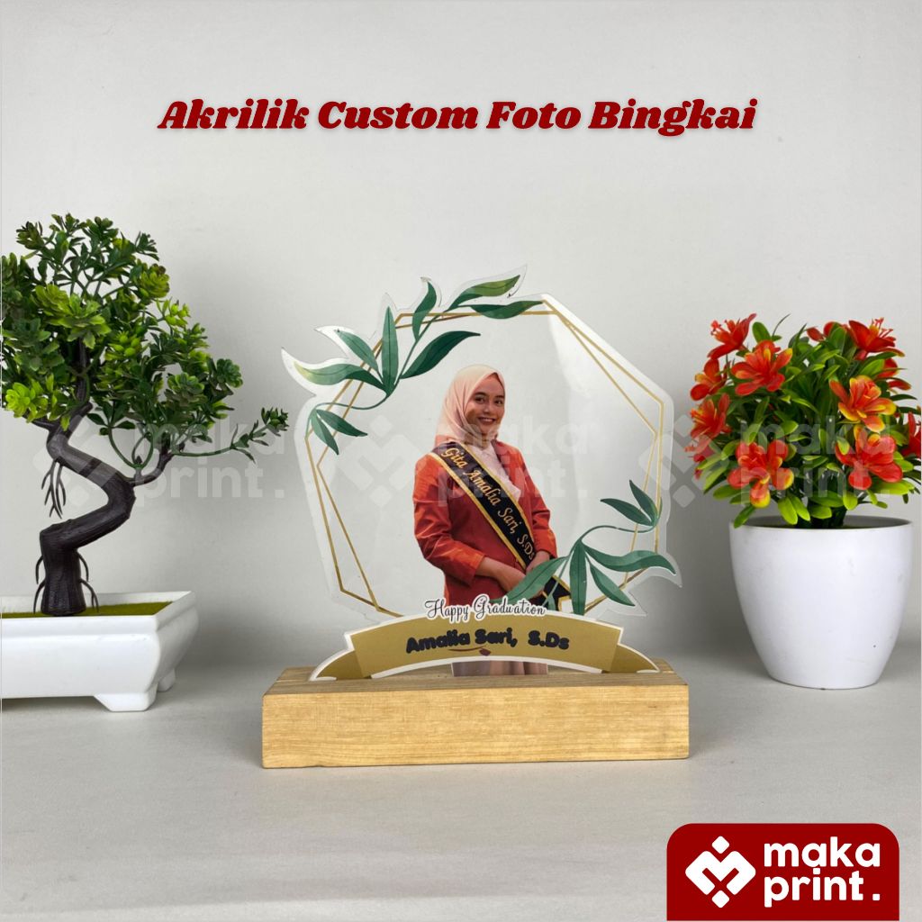 Jual Plakat Custom Foto (Bingkai), Kado wisuda akrilk , Plakat wisuda ...
