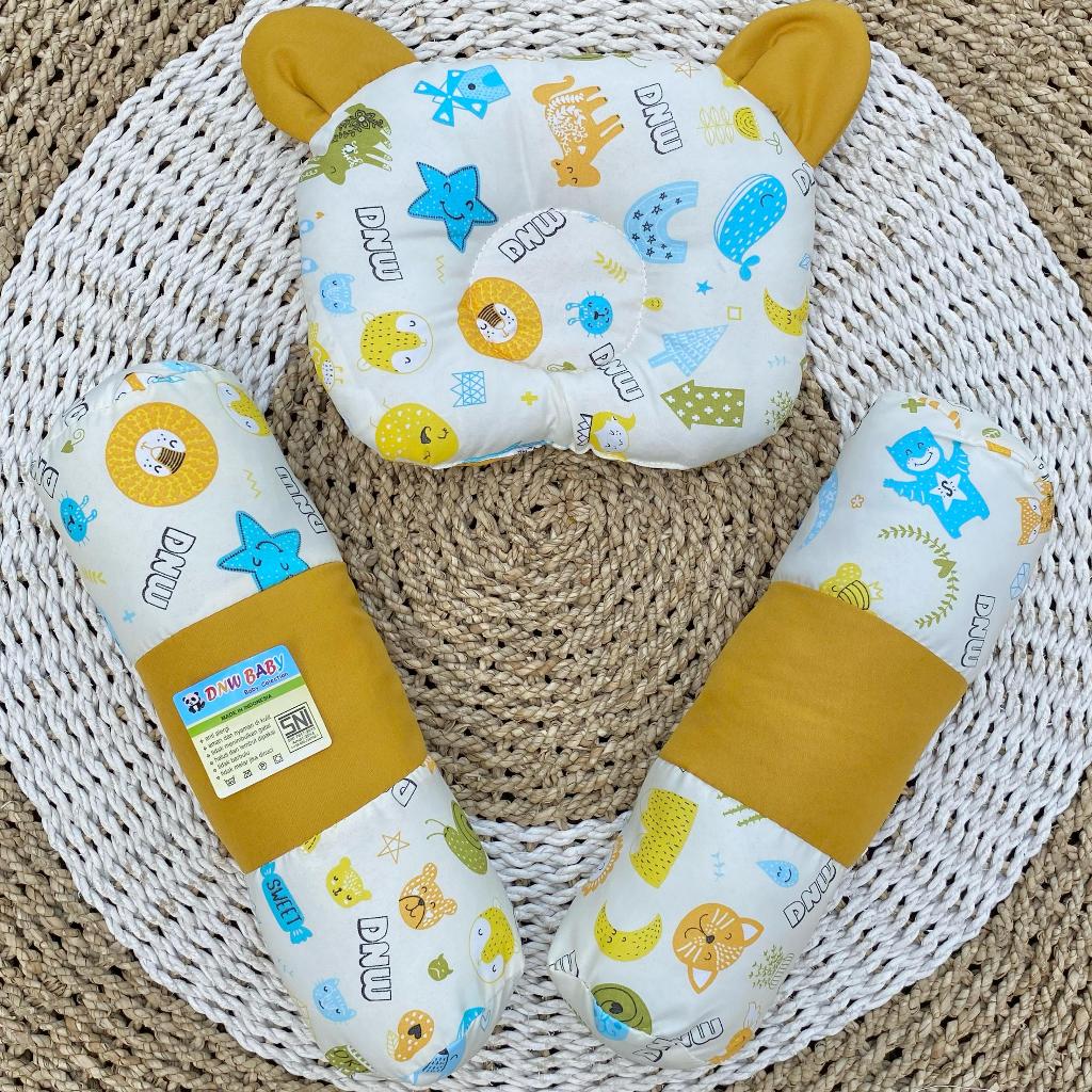 Jual Bantal Guling Bayi Set 1 Bantal Dan 2 Guling Bayi Motif Karakter ...