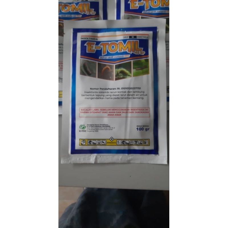 Jual Insektisida ETOMIL 45 SP Metomil 45 % Pembasmi Ulat dan Telur pada ...