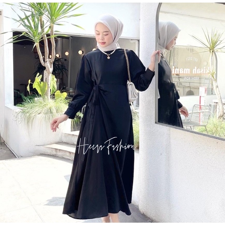 Jual AYANA DRESS -SIMPLE DRESS ELEGANY PREMIUM CASUAL KEKINIAN LENGAN ...