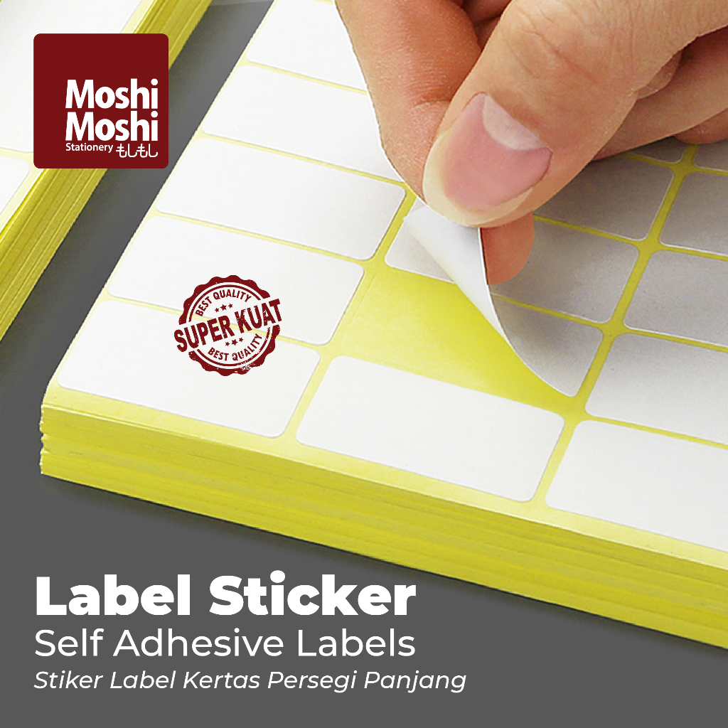 Jual Label Sticker Undangan Shelf Adhesive Paper Kertas Tempel Dokumen ...