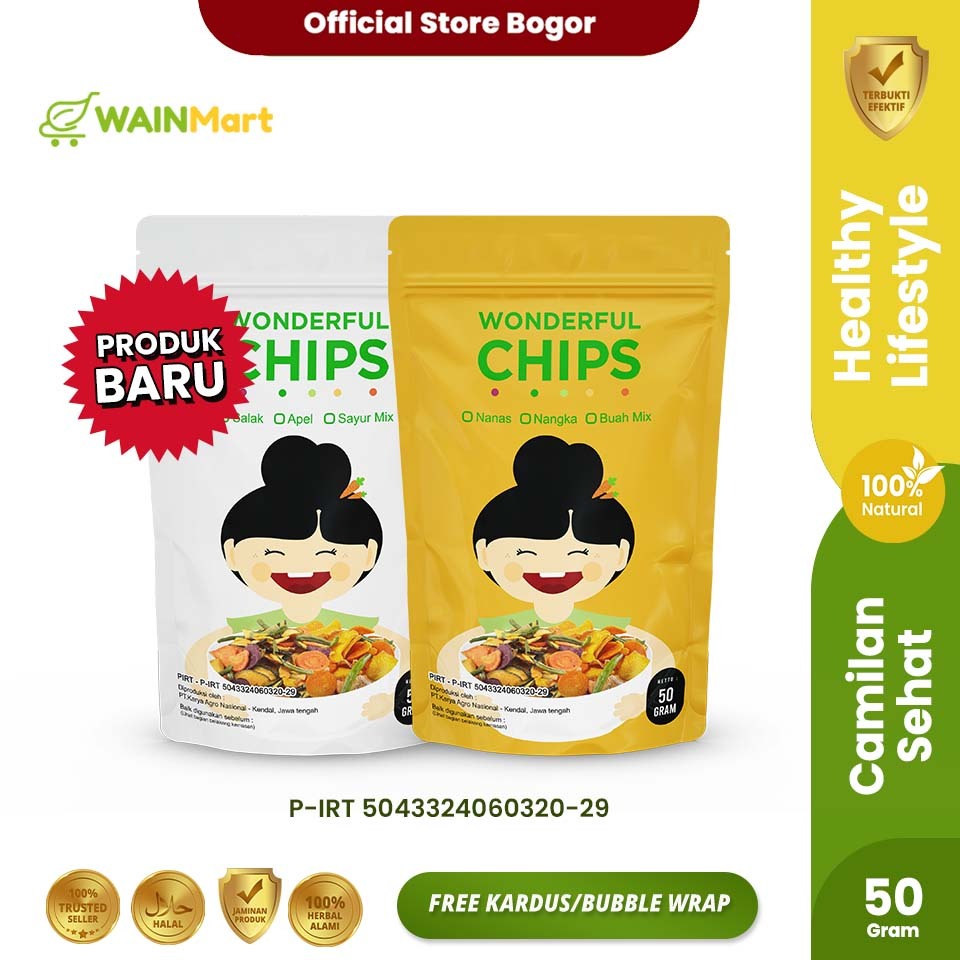 Jual Wonderful Chips Cemilan Keripik Buah dan Sayur Mix Snack Sehat ...