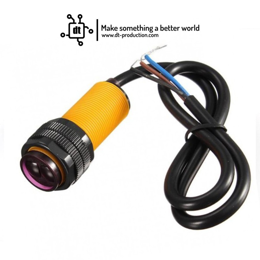 Jual Infrared sensor adjustable E18-D80NK IR proximity distance | Shopee Indonesia