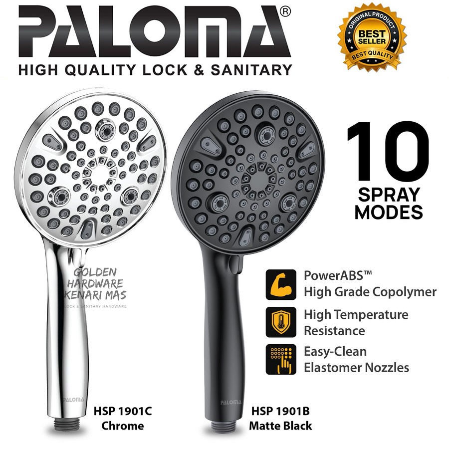 Jual PALOMA HSP 1901 Series Hand Shower Kamar Mandi Pancuran Air ...