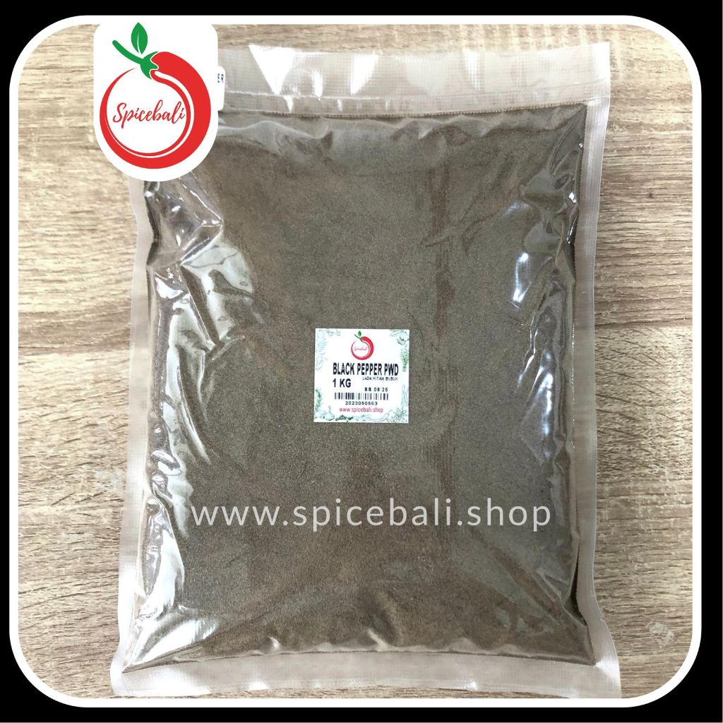 Jual Lada Hitam Bubuk 1 kg / Black Pepper Powder 1 kg / Merica Hitam ...