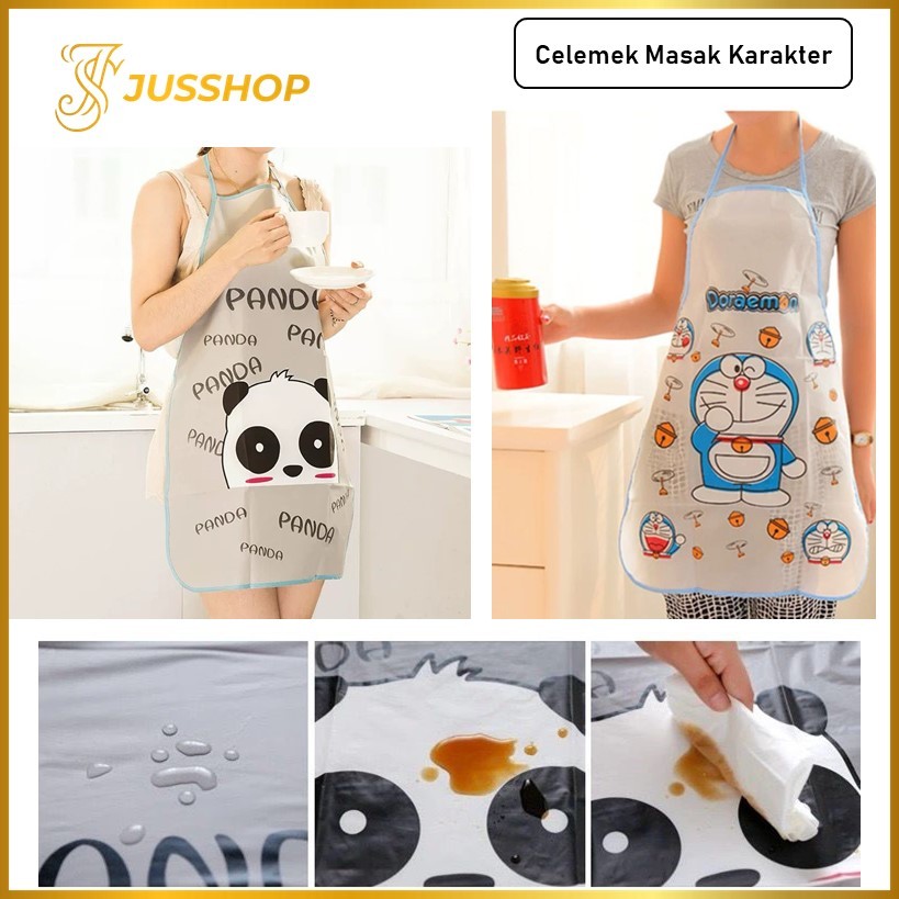Jual Celemek Masak Apron Karakter Celemek Dapur Anti Air Minyak ...