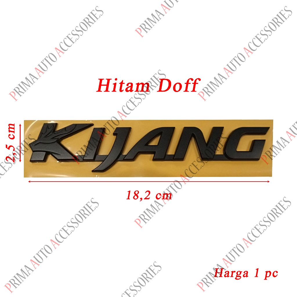 Jual Emblem Mobil Tulisan KIJANG Mobil Kijang Innona Premium Hitam Doff ...