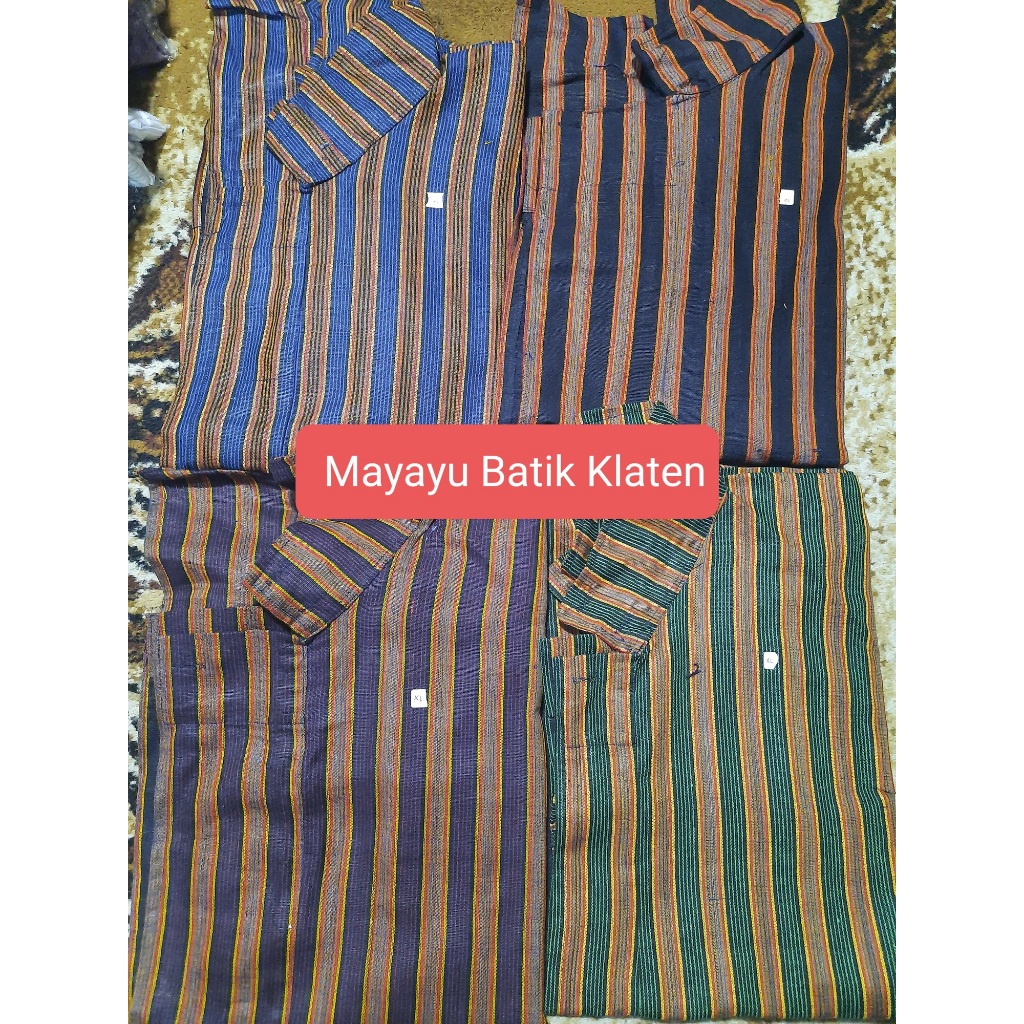 Jual Surjan Dewasa | Baju Adat Jawa Lurik Surjan | Baju adat Jawa ...