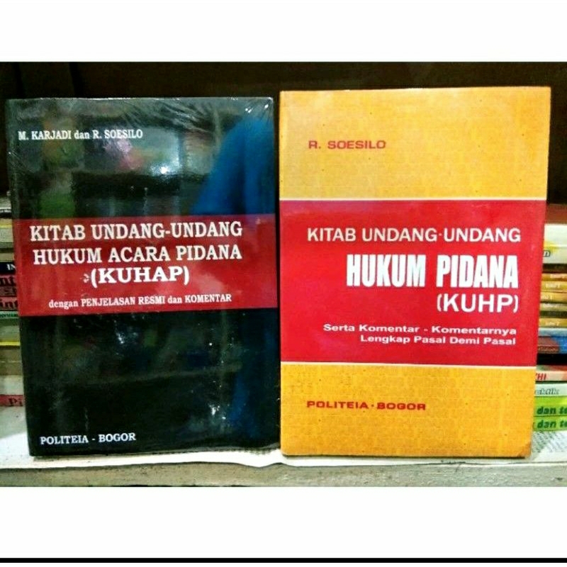 Jual Paket 2 Buku KUHP DAN KUHAP (R. SOESILO) | Shopee Indonesia