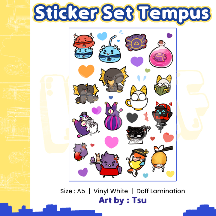 Jual Sticker Set Tempus - Sticker Hololive - Tsu | Shopee Indonesia