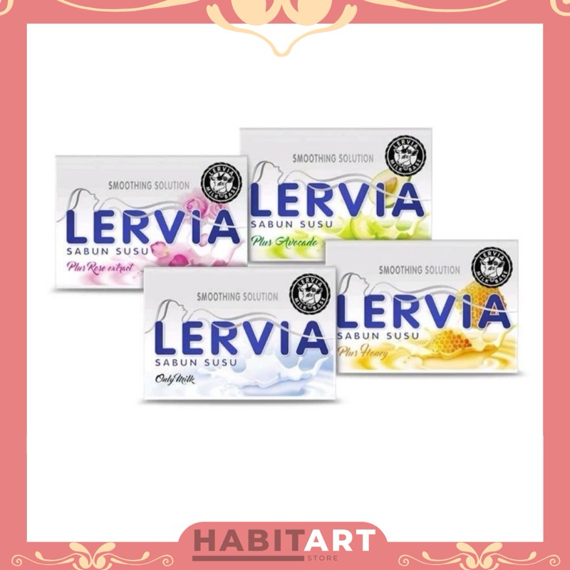 Jual Lervia Milk Bar Soap | Sabun Batang Cair 90 Gram | Shopee Indonesia