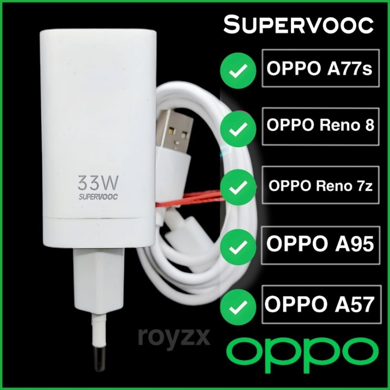 Jual Charger Casan Oppo Reno 8 7z 5g A95 A77S A57 Original 33 Watt Type ...