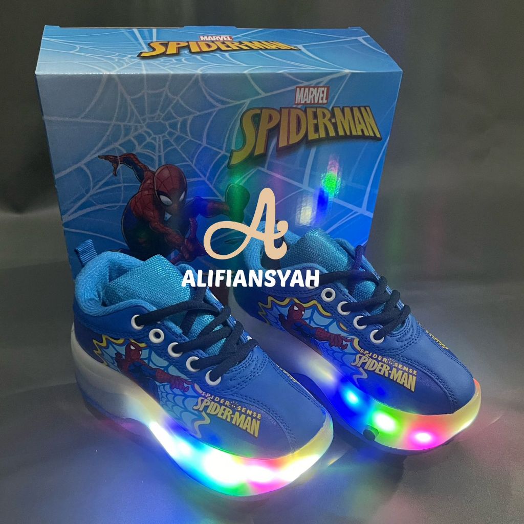 Jual Sepatu Roda Anak Roda 4 Model Mobil Pemula Full Menyala Sepatu ...