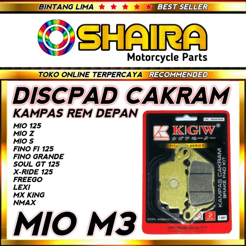 Jual KGW ORIGINAL - DISPAD/DISCPAD/KAMPAS CAKRAM/KAMPAS REM DEPAN MIO ...
