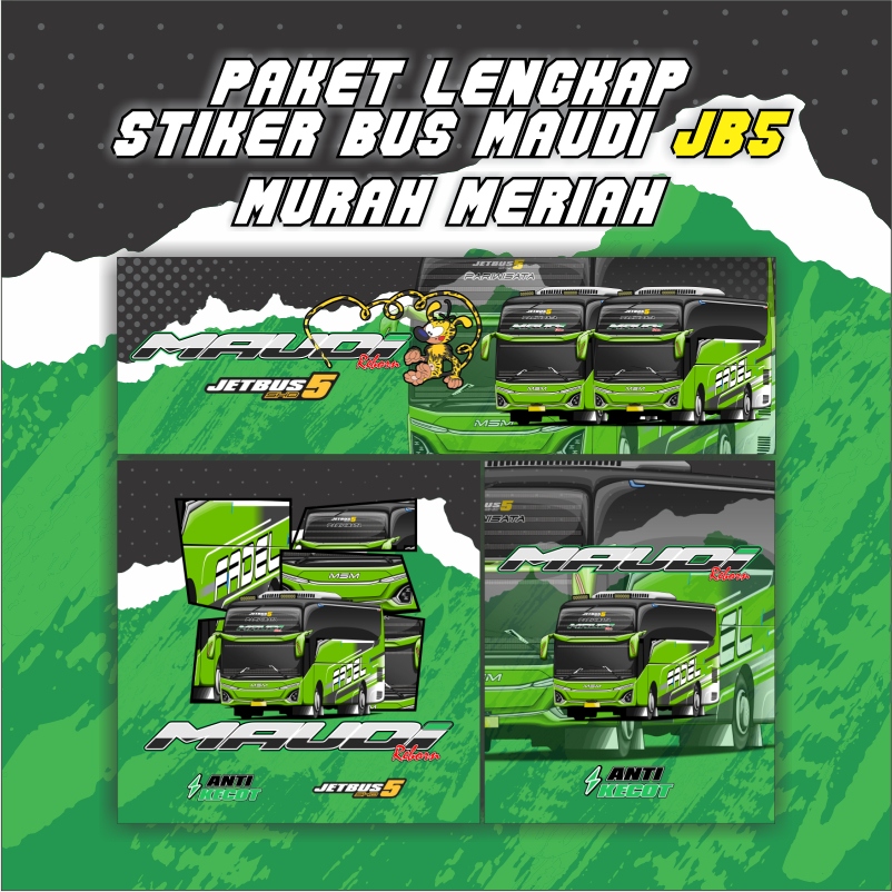 Jual [TERBARU] STIKER BUS MAUDI JB5 PAKET LENGKAP | Shopee Indonesia