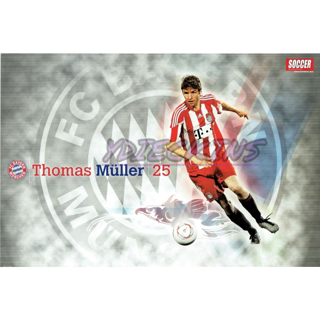Jual Poster Bola Tabloid SOCCER Bayern Munchen - Thomas Muller (2010/ ...
