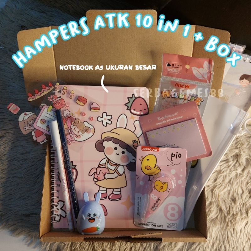 Jual serbagemes88 - PAKET ALAT TULIS 10 in 1 / HAMPERS KADO GIFT ...
