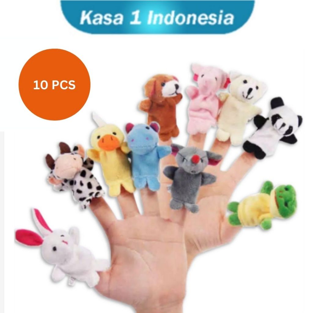 Jual Mainan Edukasi Boneka Tangan Karakter Set 10 PCS | Shopee Indonesia