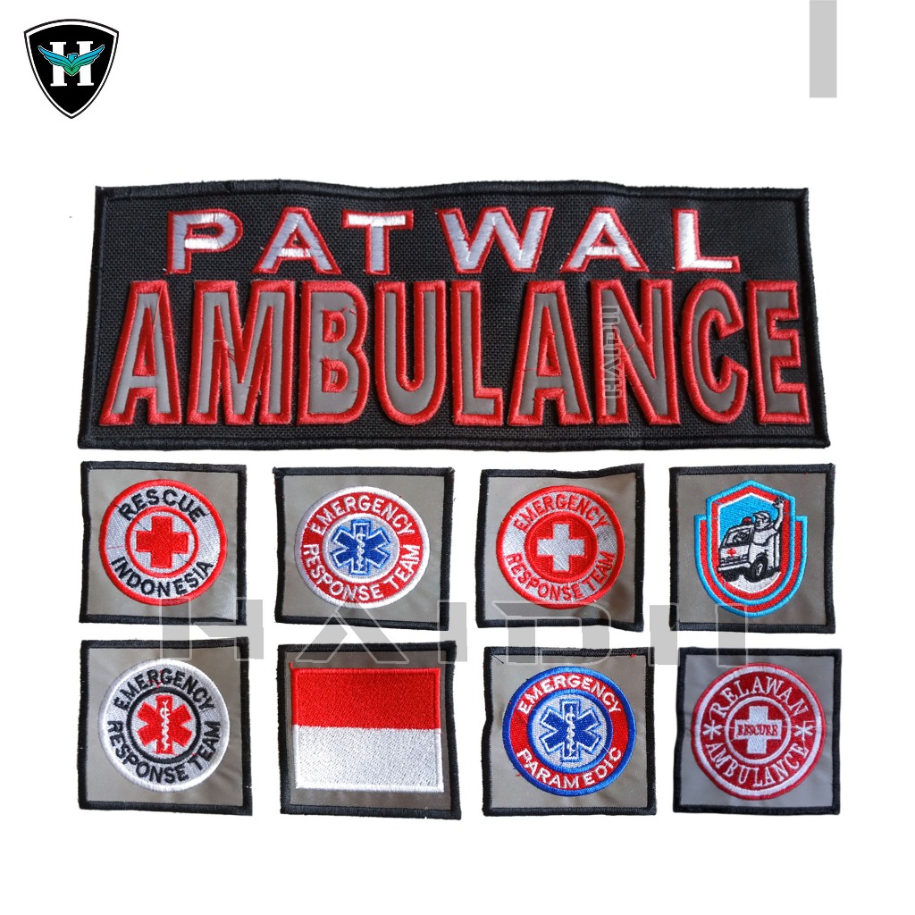 Jual Logo Bordir Patwal Ambulance / Merah / Patch Bordir | Shopee Indonesia
