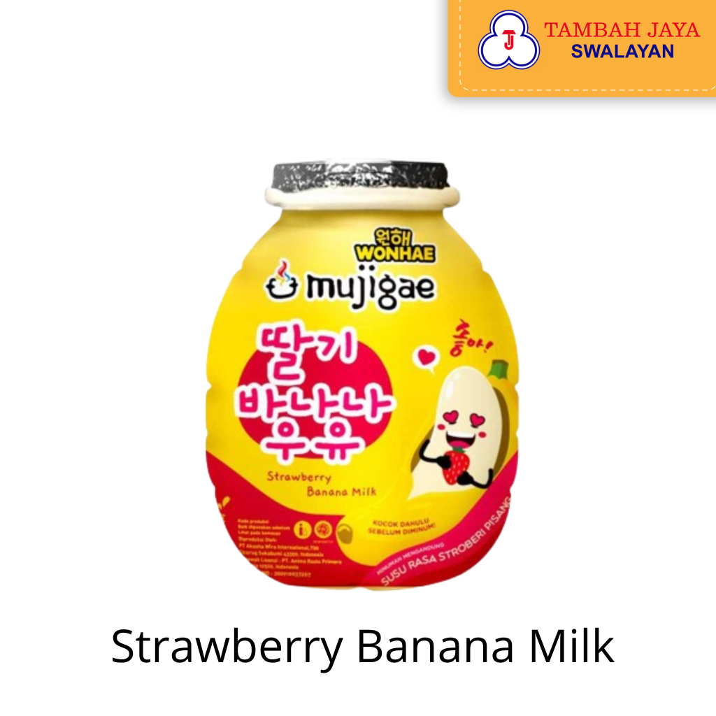 Jual Mujigae Strawberry Banana Milk 250ml (susu rasa strawberry pisang ...