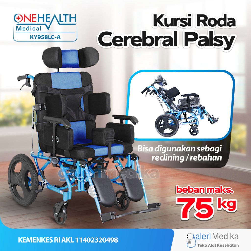 Jual Kursi Roda Cerebral Palsy OneHealth KY958LC-A / Kursi Roda CP ...