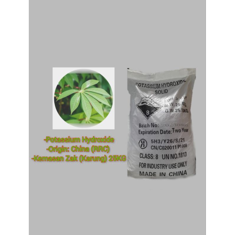 Jual KOH China / Potasium Hydroxide RRC 25KG | Shopee Indonesia