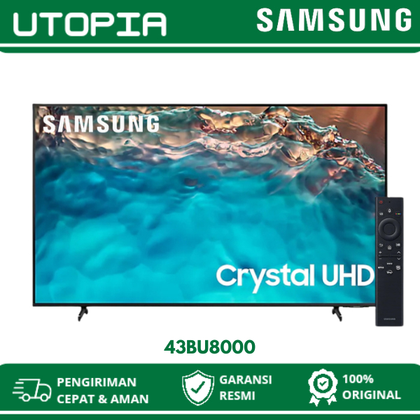 Jual SAMSUNG 43BU8000 / LED TV SAMSUNG BU8000 SMART TV 43 INCH CRYSTAL 4K UHD | Shopee Indonesia