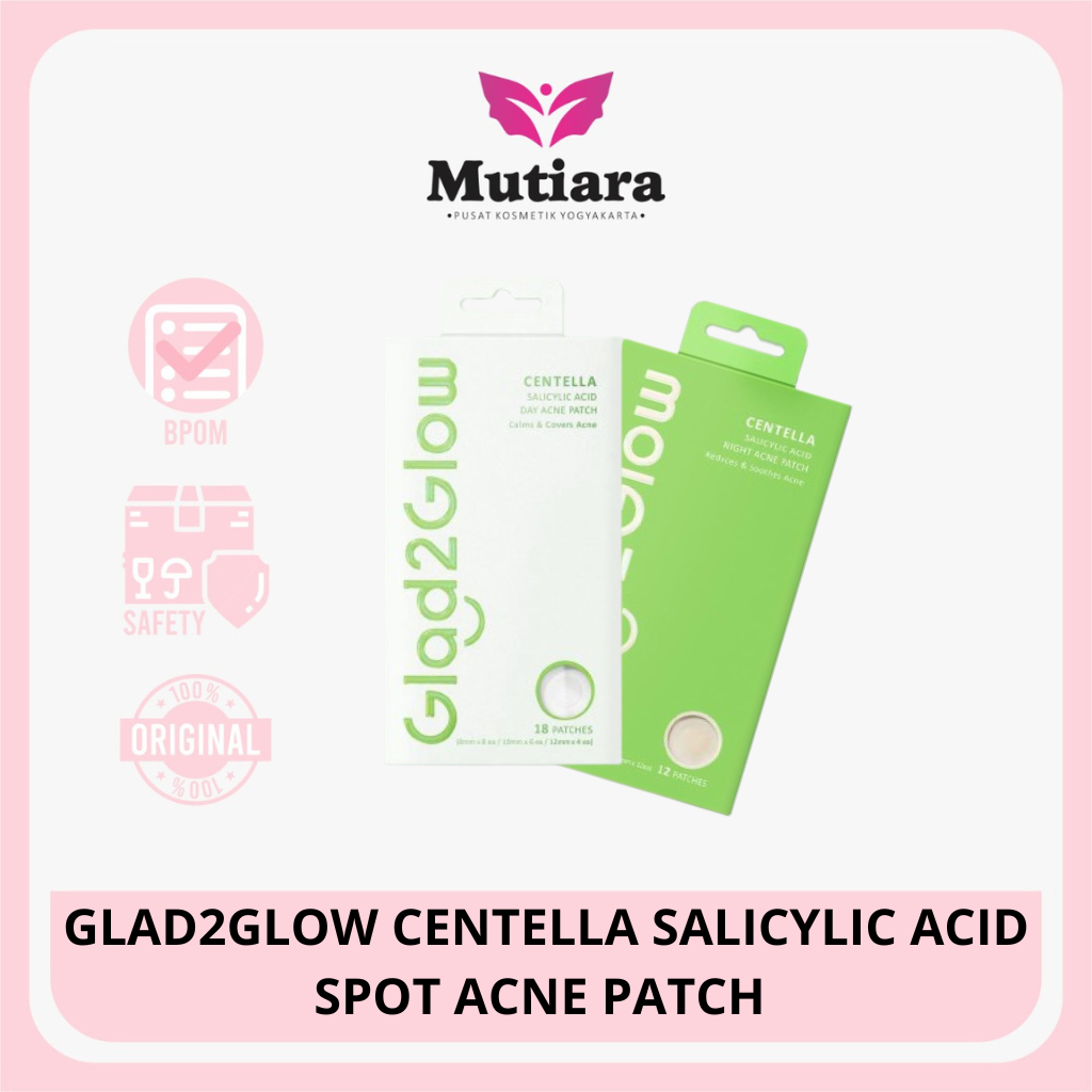Jual GLAD2GLOW CENTELLA SALICYLIC ACID SPOT ACNE PATCH | Shopee Indonesia