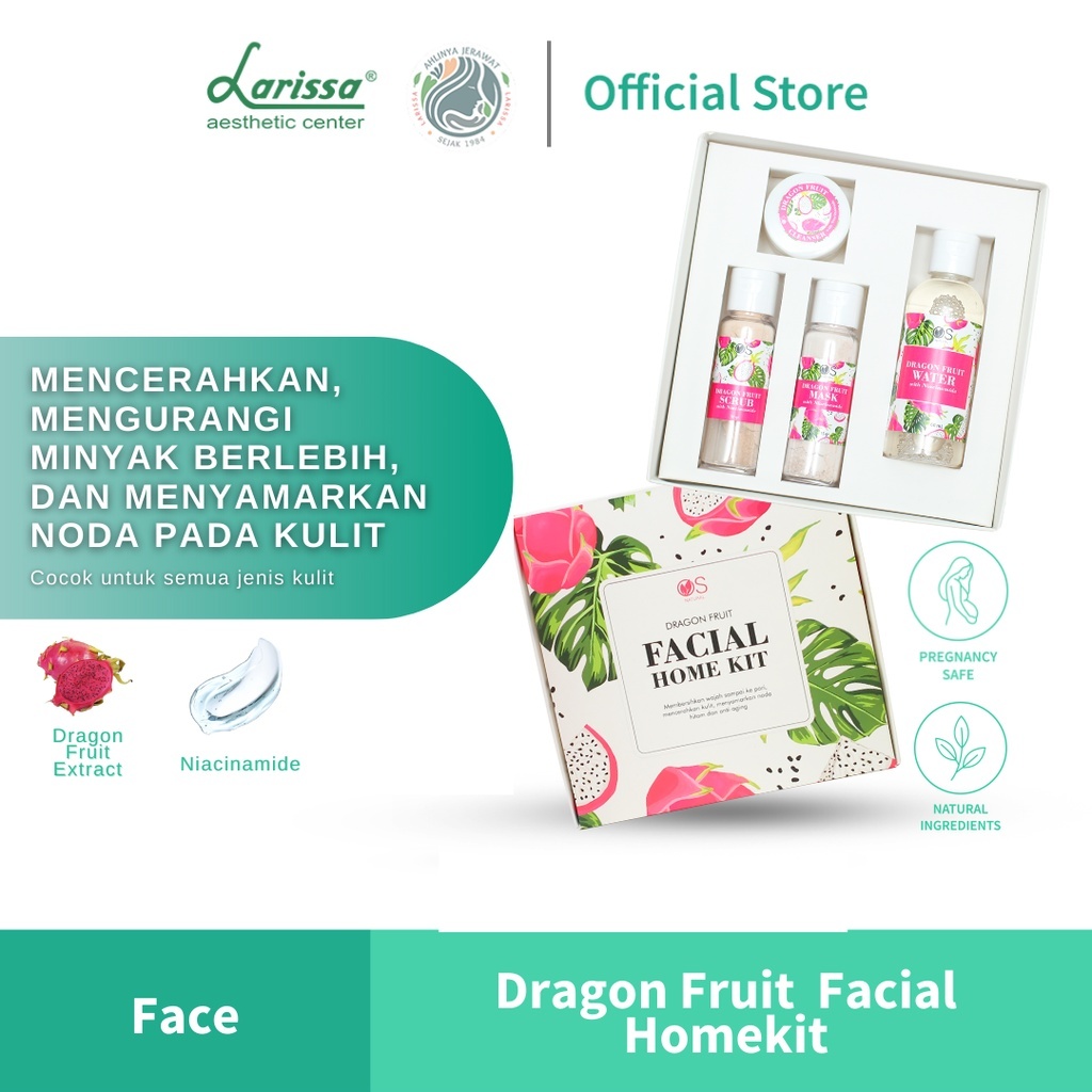 Jual Larissa Dragon Fruit Home Kit- Mencerahkan Wajah | Shopee Indonesia
