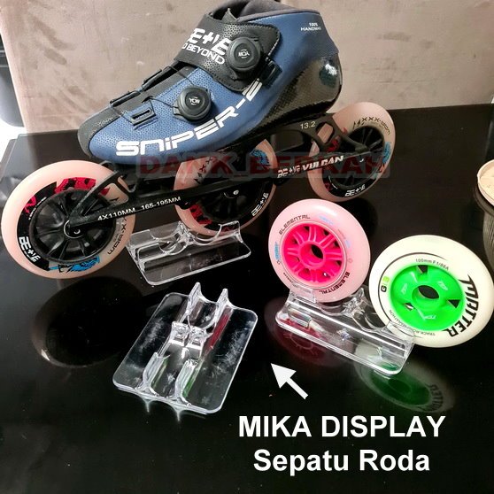 Jual 2 pc Mika Display Sepatu Roda Stand Berdiri Sepatu Roda Acrilik ...