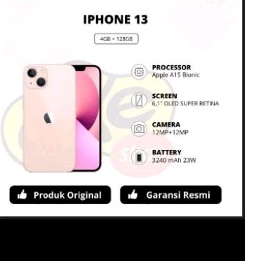 Jual iphone 13 4/128 ibox garansi resmi | Shopee Indonesia