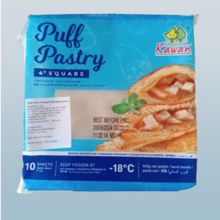 Jual Kawan Puff Pastry Square 4 inchi 400 gram | Shopee Indonesia