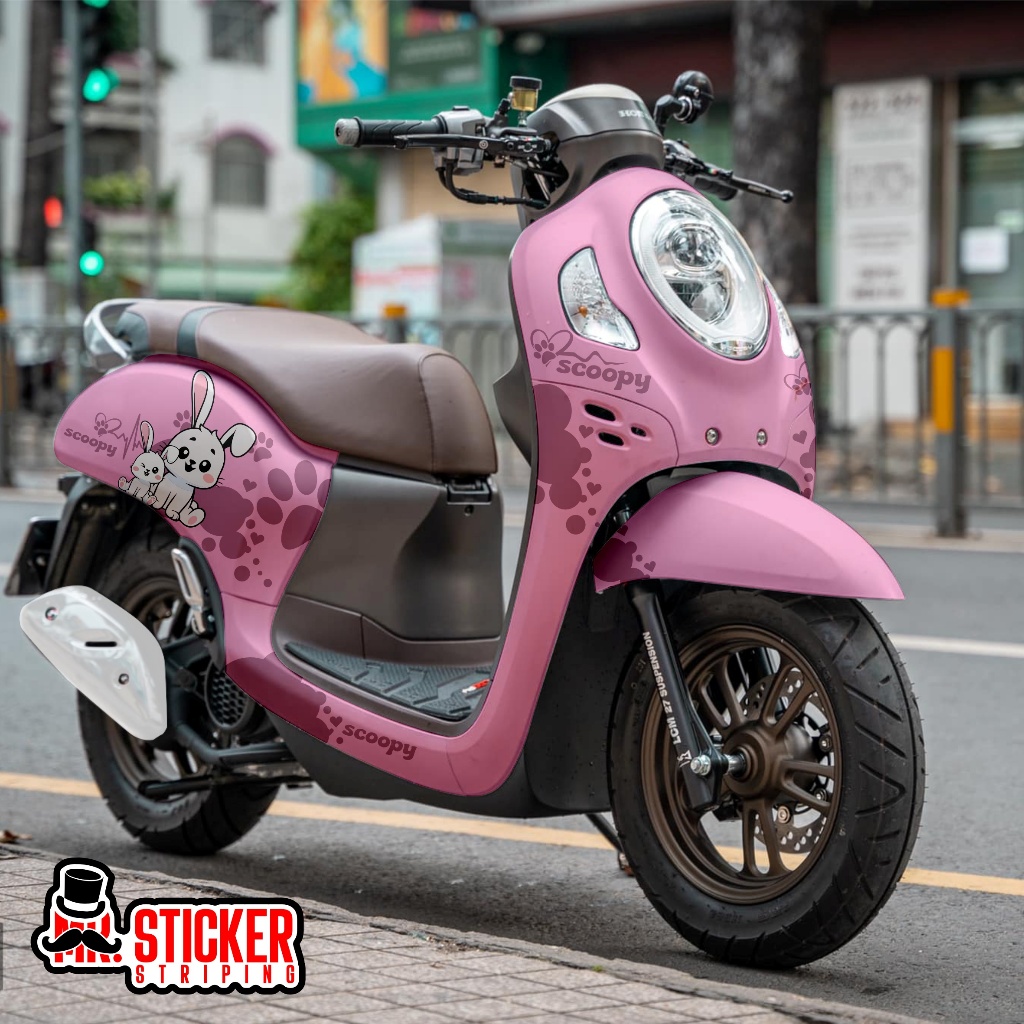 Jual decal honda scoopy all type full body custom sticker motif cute ...