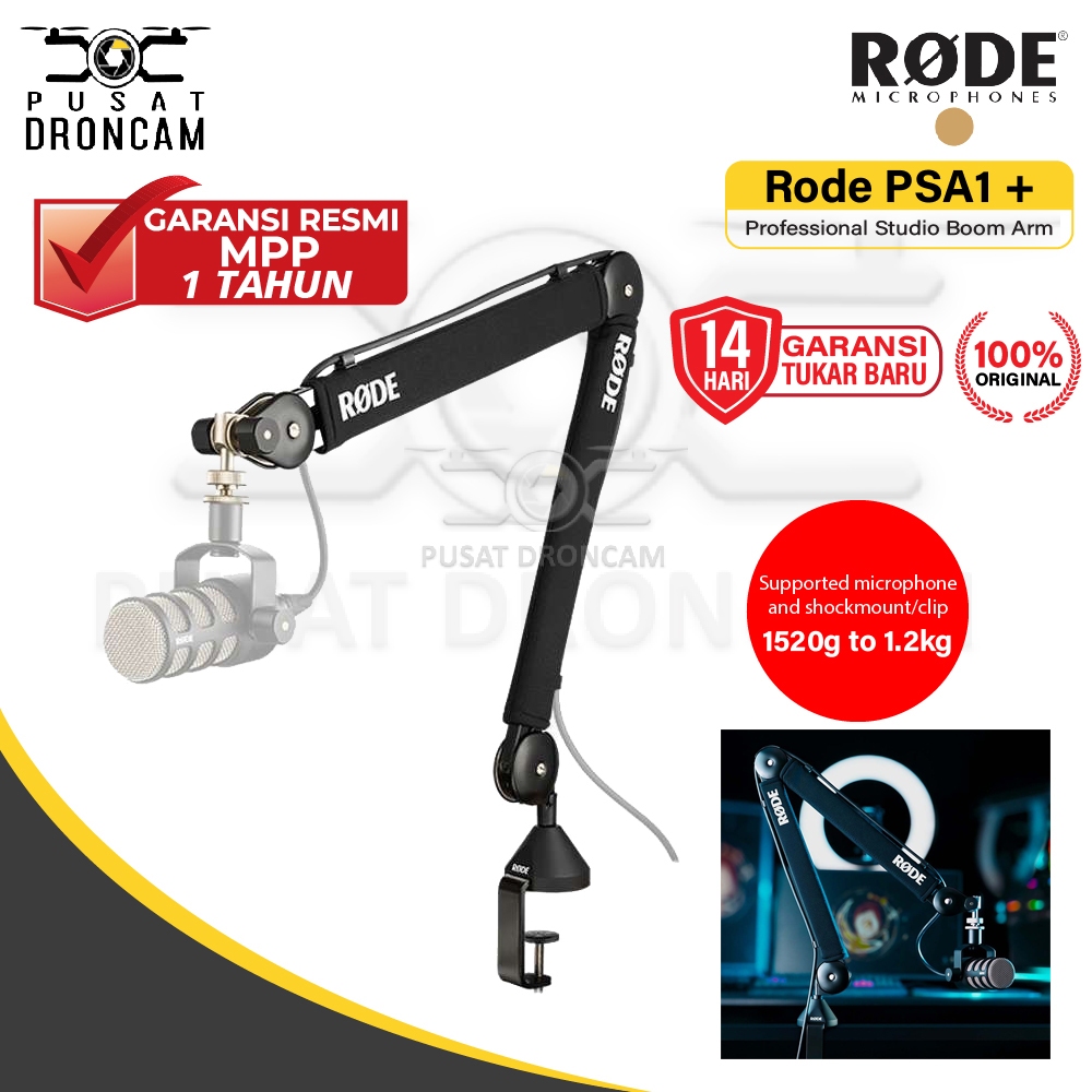 Jual Rode PSA1+ - PSA 1 Plus Boom Arm Broadcast Stand Microphone ...