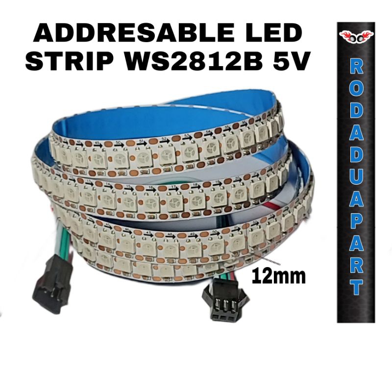 Jual WS2812b Smartled Addresable LED Strip 5v SMD 5050 | Shopee Indonesia